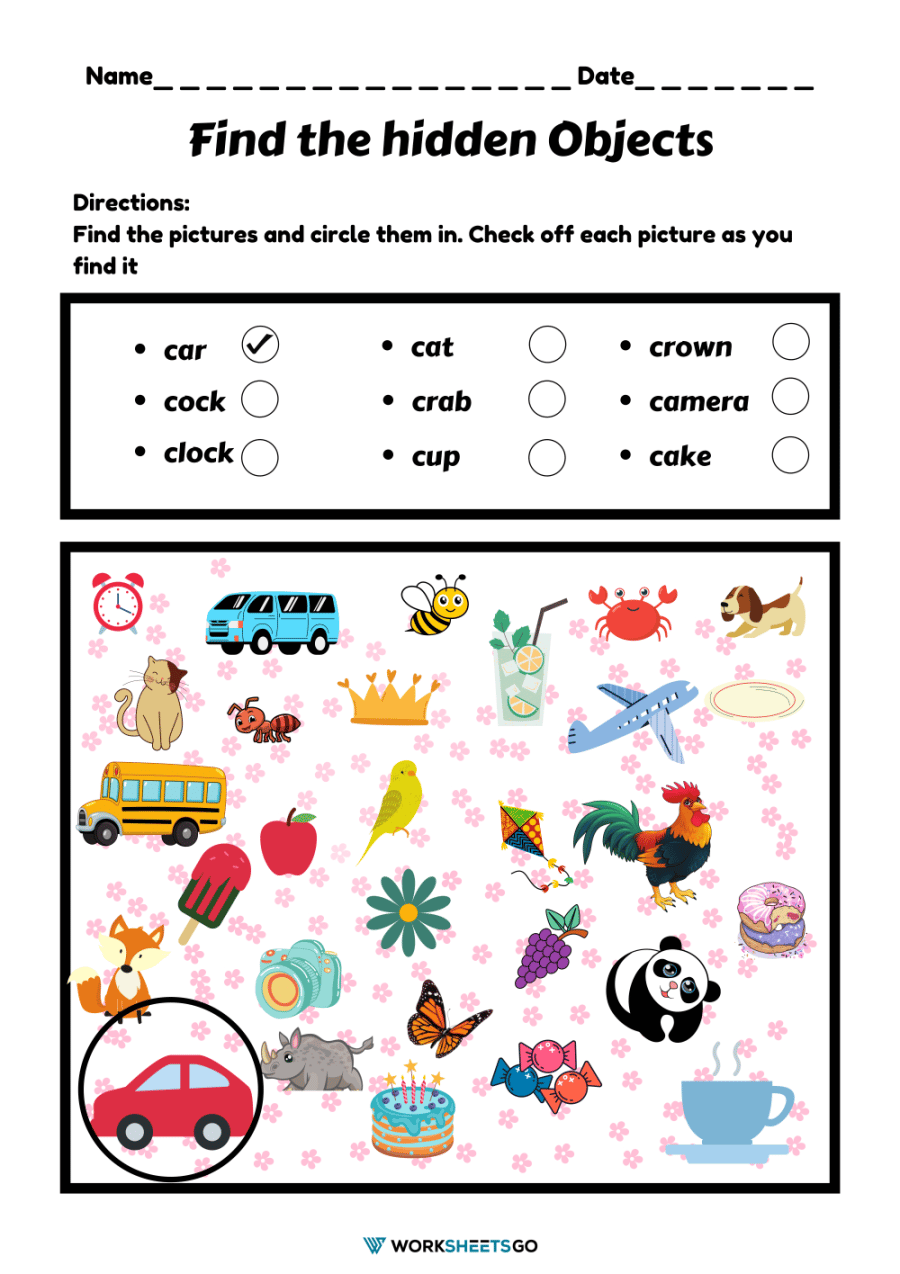 Find The Hidden Objects Worksheets WorksheetsGO